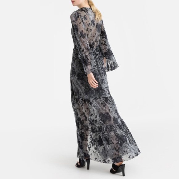 ba&sh | Dresses | Bash Vianca Dress Metallic Wrap Maxi Gown Robe | Poshmark